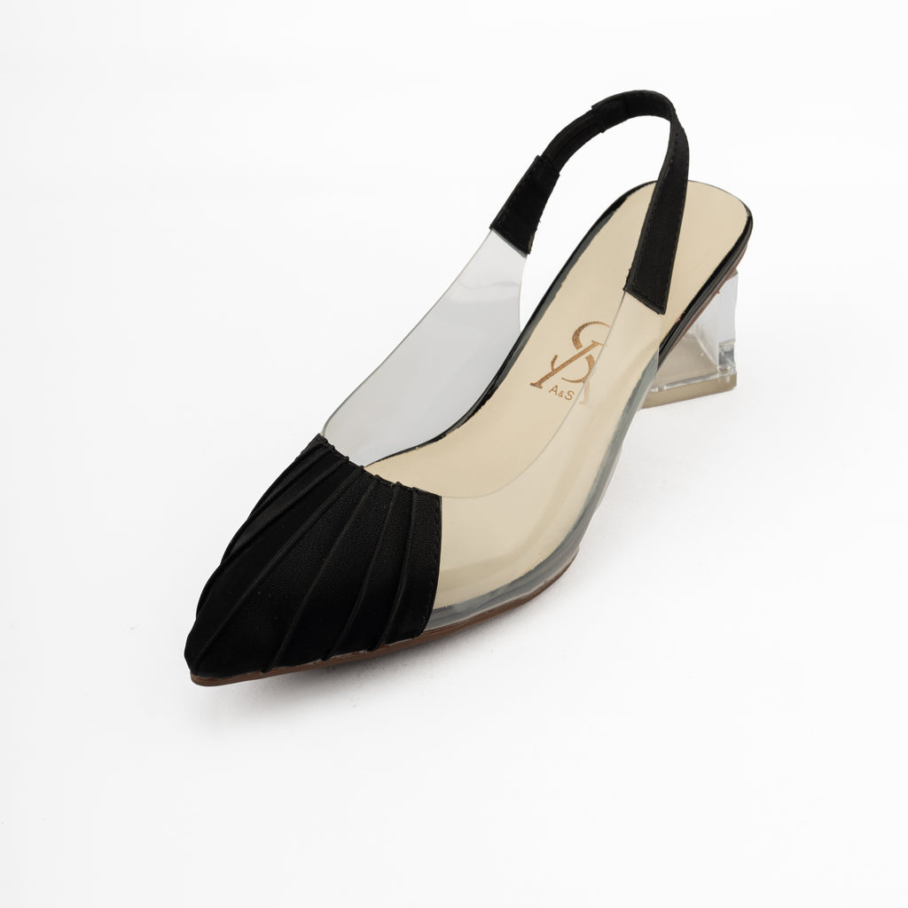 CRINKLED TOE LOW SLINGBACKS – A&S