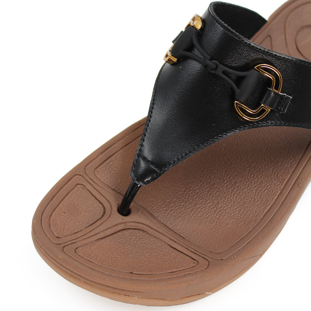 Metal detail platform flip flops – A&S